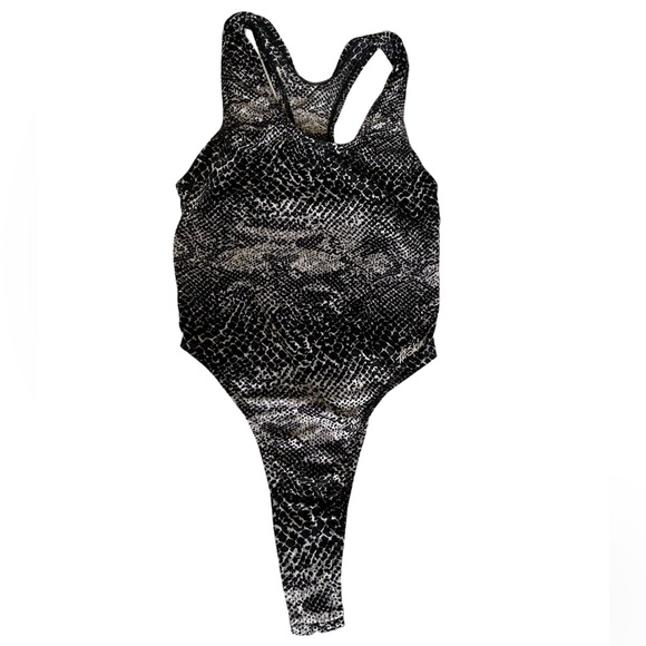 Hot Skins | Swim | Hot Skins Y2k Thong One Piece Swimsuit Snakeskin ...